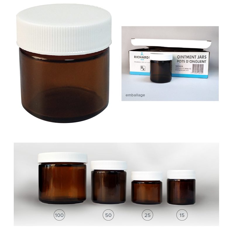 Glass Ointment Jar (Amber) – Roha Health